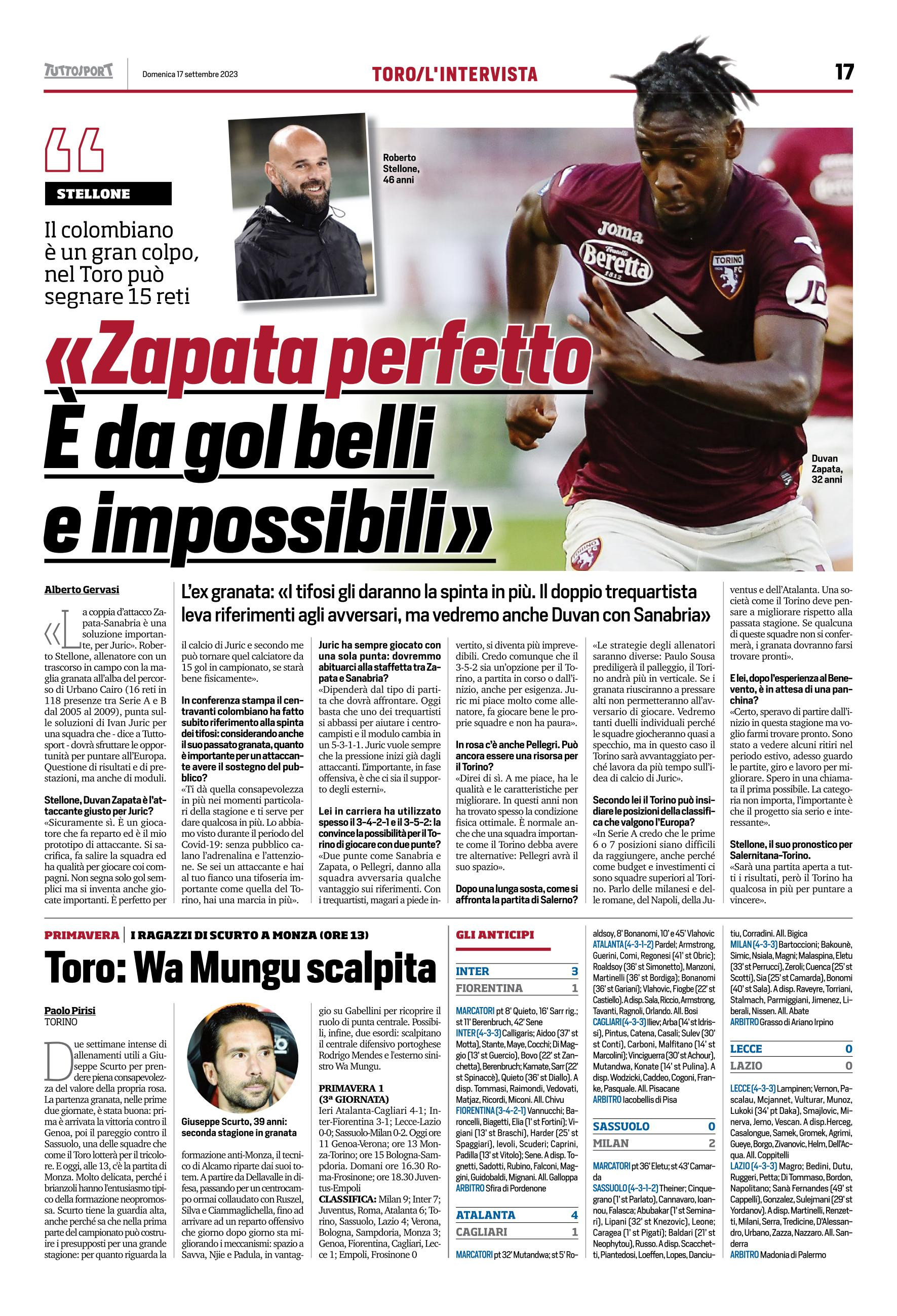 17/09/2023 - Sempre Forza Toro!