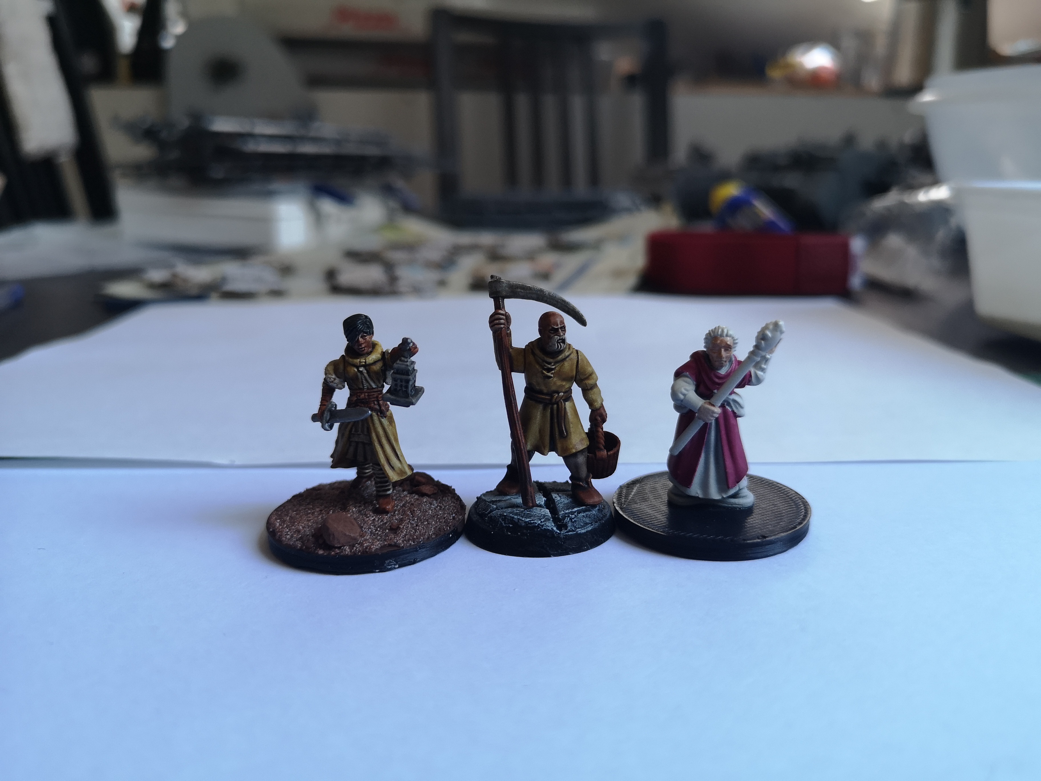 Some NPCs made from the Fireforge Folk Rabble kit. : r/frostgrave
