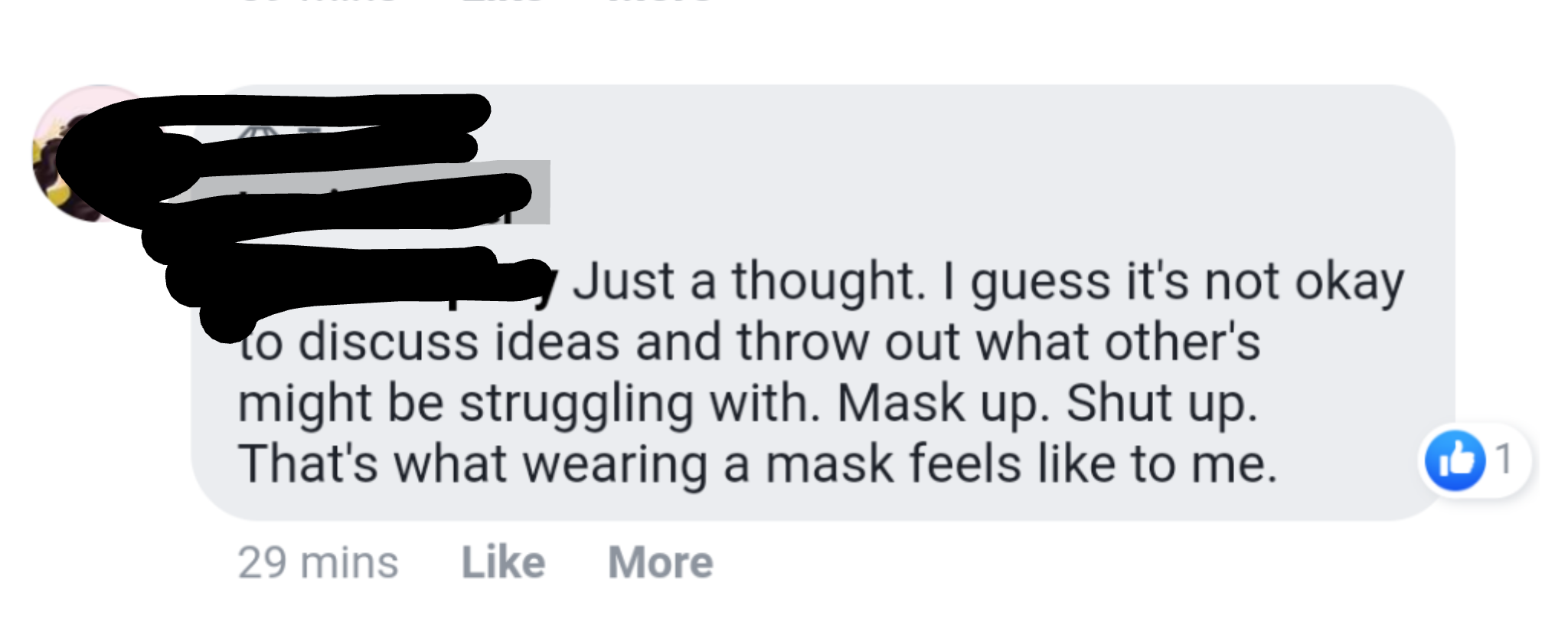 "What if you can't hear what people are saying through the muffled mask ...