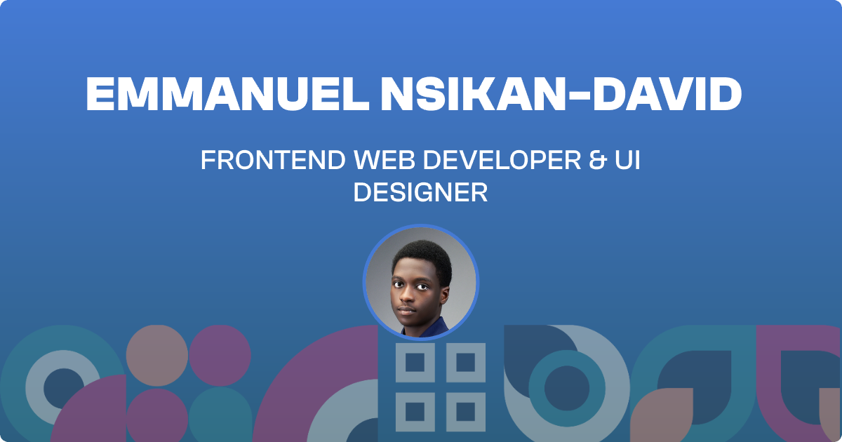 Nsikan-David | Frontend Web Developer