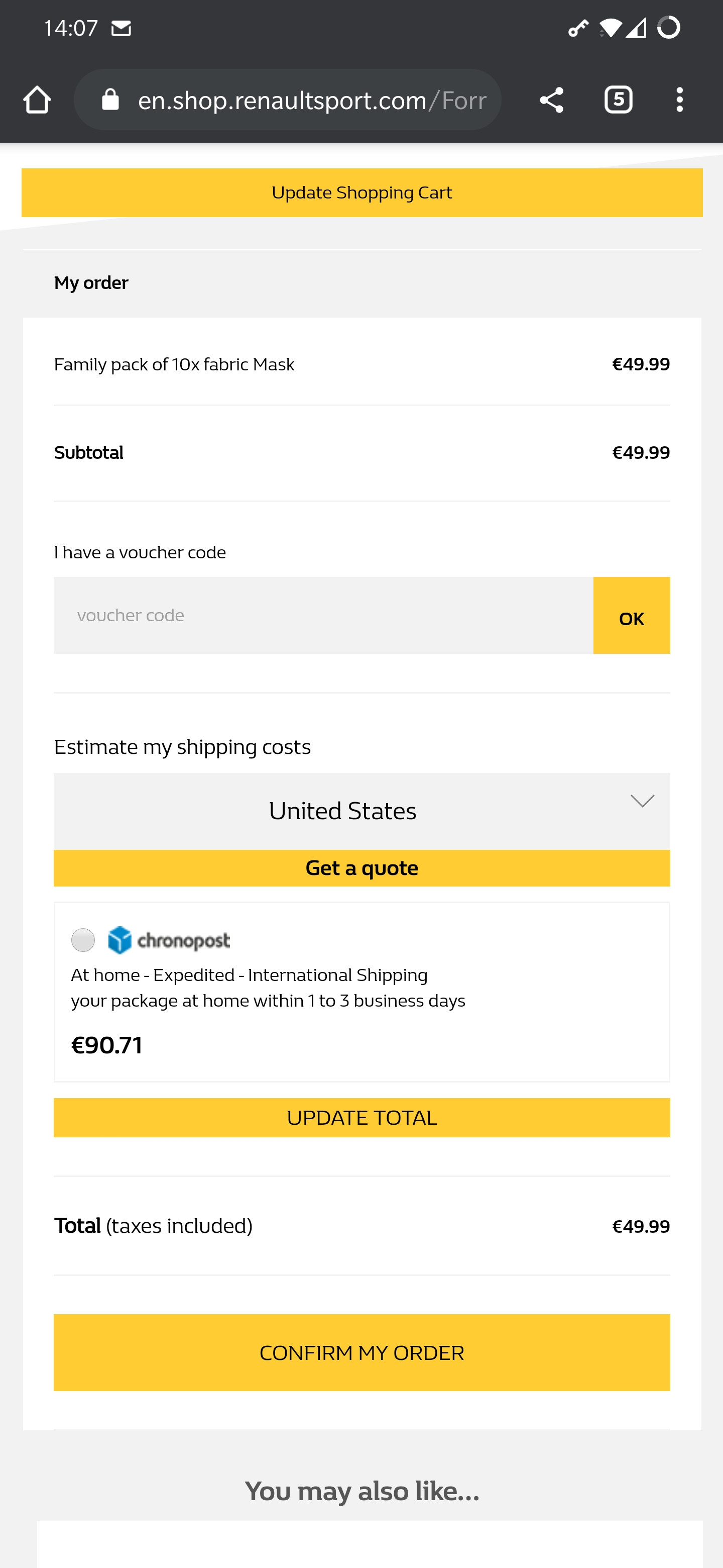 Renault F1 are now selling face masks in their team colours on their ...