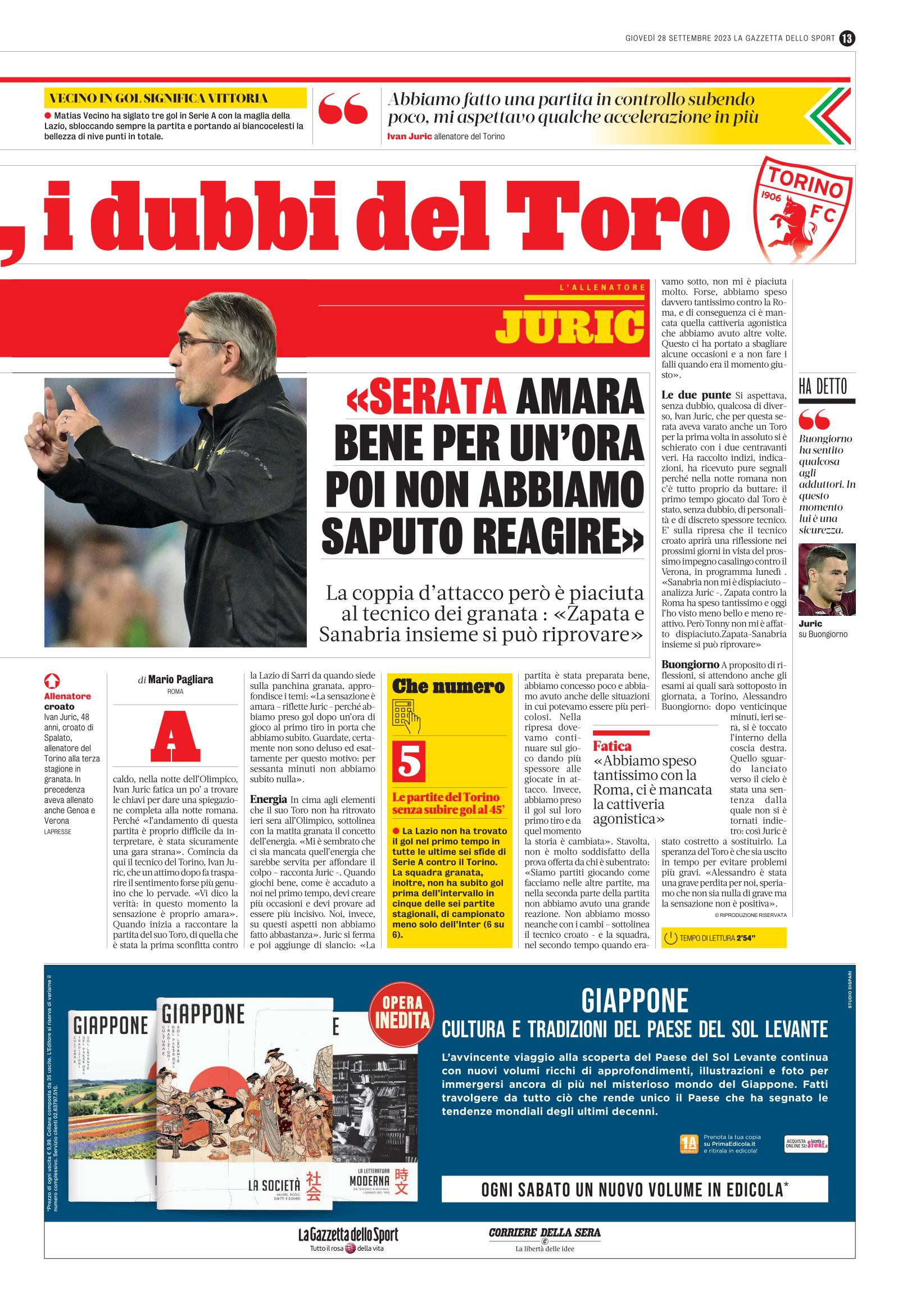 28/09/2023 - Sempre Forza Toro!