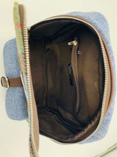 Harris Tweed MacLeod Tartan Mini Backpack - 100 Wool - Gift for Men ...