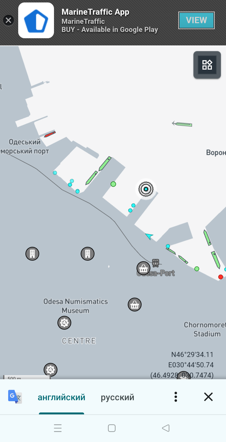 Порт Одессы вернулся к довоенным объемам экспорта.