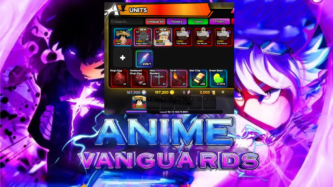 Acc Anime Vanguards Siêu Vip Pro - MinhMaMa.com
