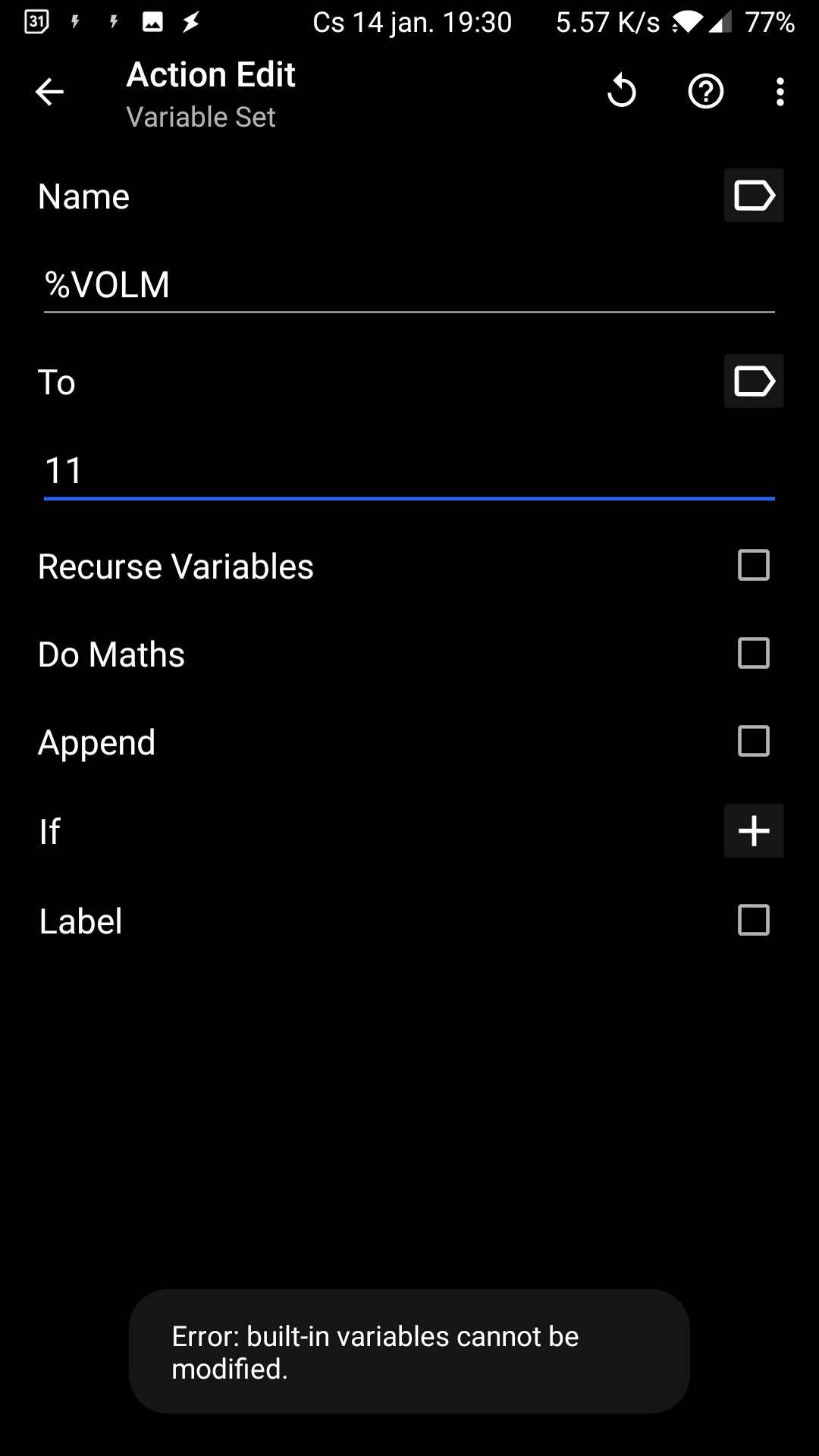 Save current volume to variable? : r/tasker