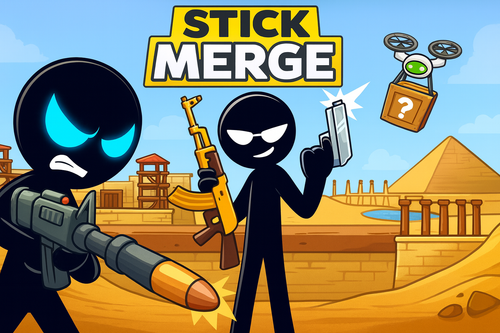 Play Stick Merge shooting game - stick merge