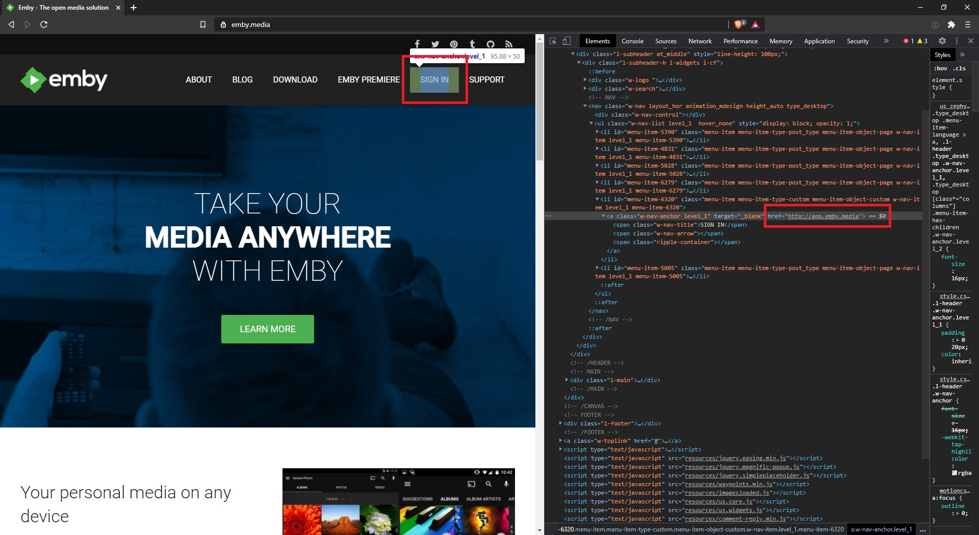 emby.media redirect to app.emby.media redirects using http - Web App - Emby Community
