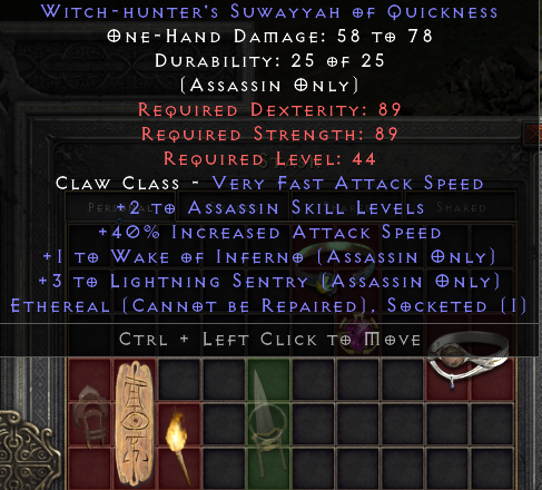 F T: Witch Hunters Suwayyah Of Quickness - Topic - d2jsp