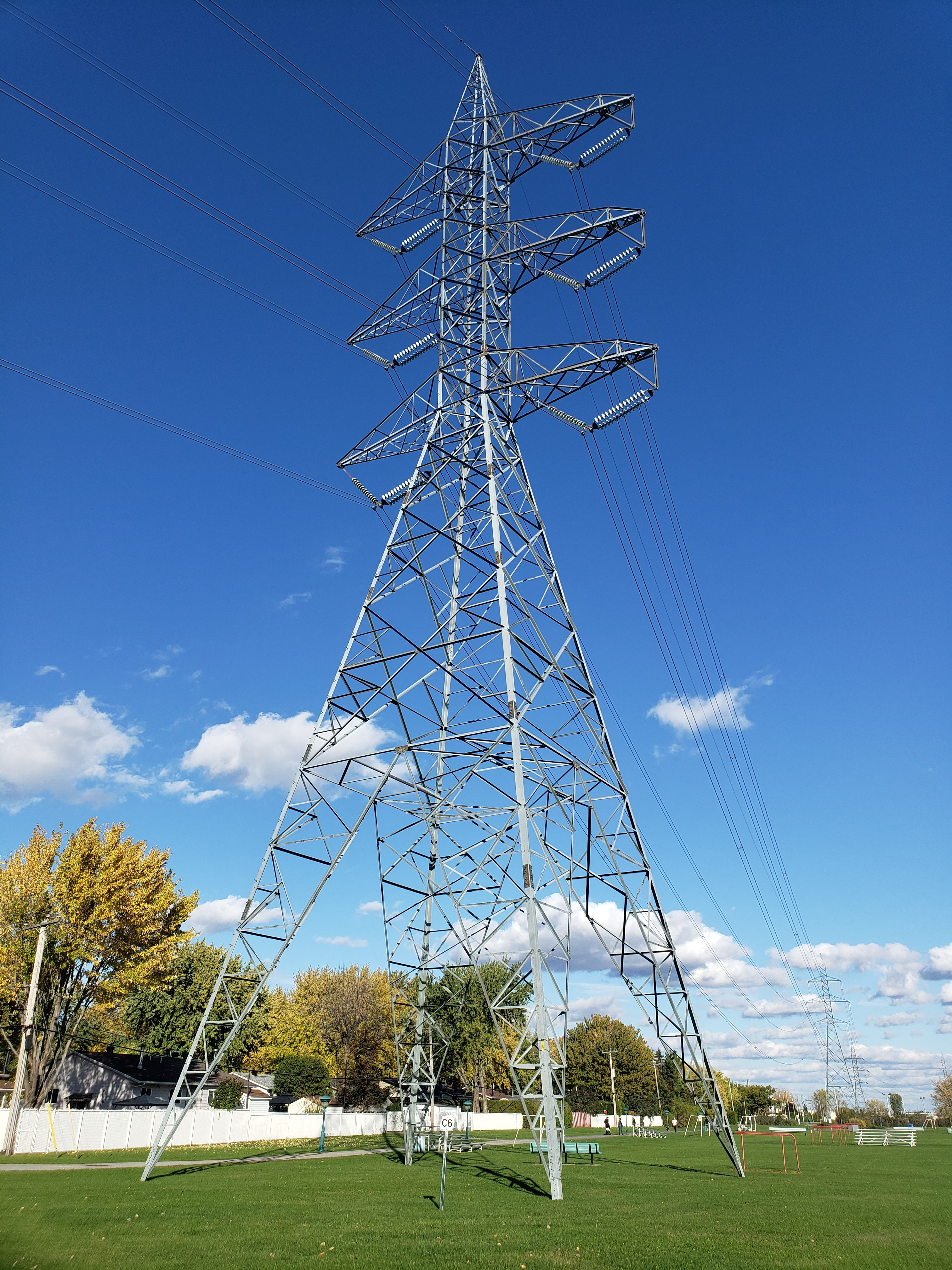 I've never walked directly under an electricity pylon before! There's ...