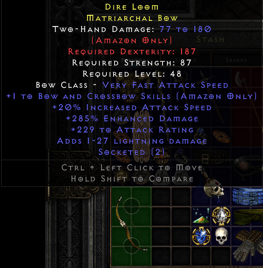 Pc: Lld Lvl 48 Matriarchal Bow 2 Os - Topic - d2jsp