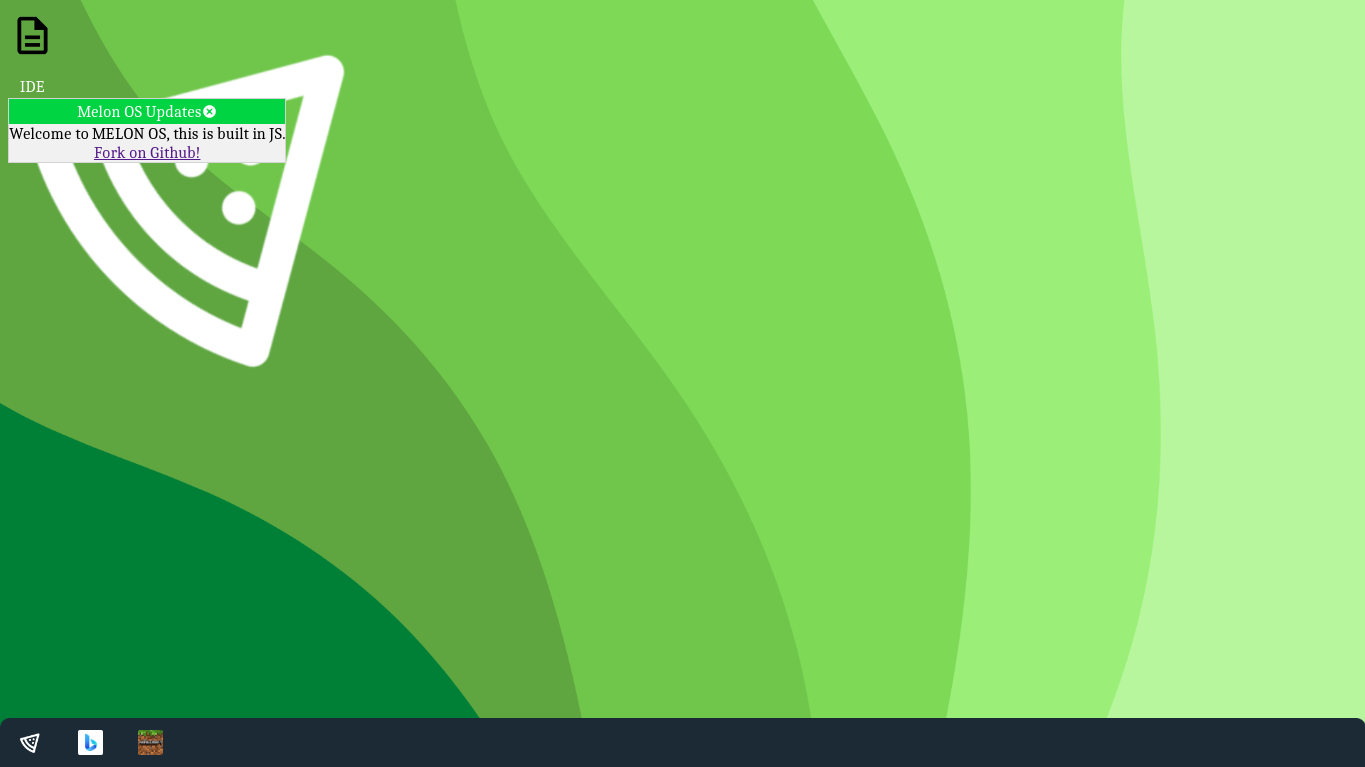 GitHub - ZER0-INTEGER/melonos: A quick JS OS I made