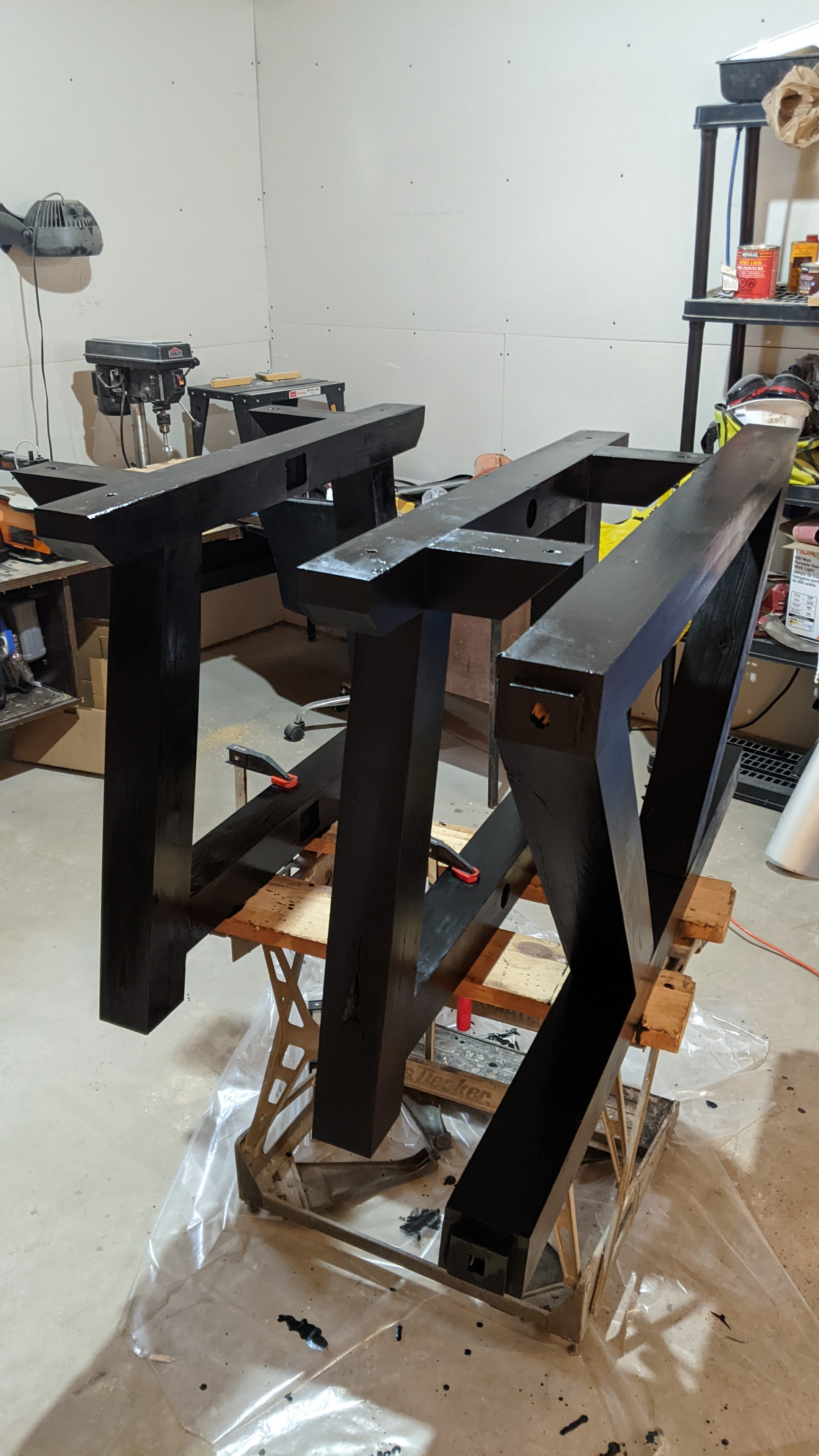 Construction lumber dining table that I built in my spare time. : r ...