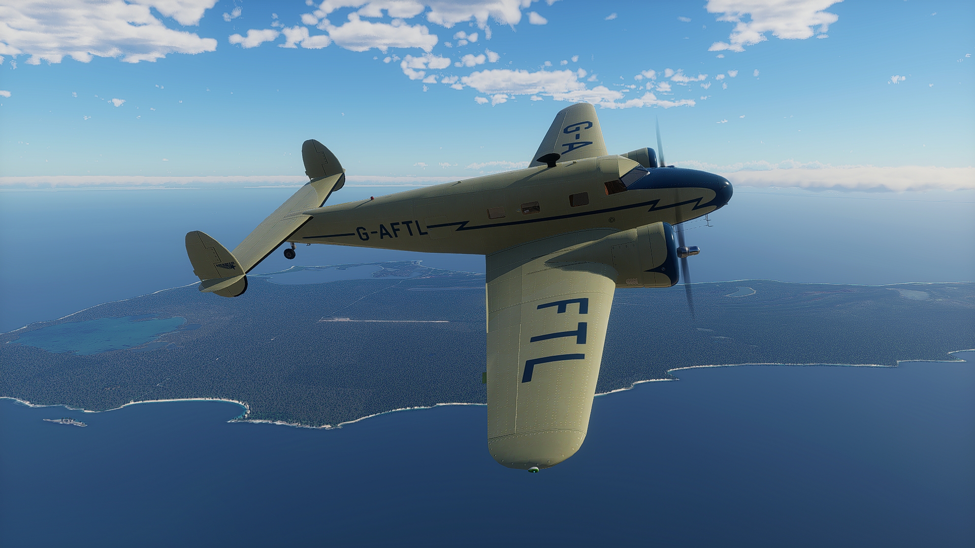 Livery G-AFTL for Lockheed L-12 Electra Junior XP12 - Aircraft Skins ...