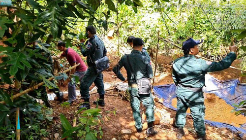 Unearthing Crime: Police Excavate Illegal Gem Mining Operation in ...