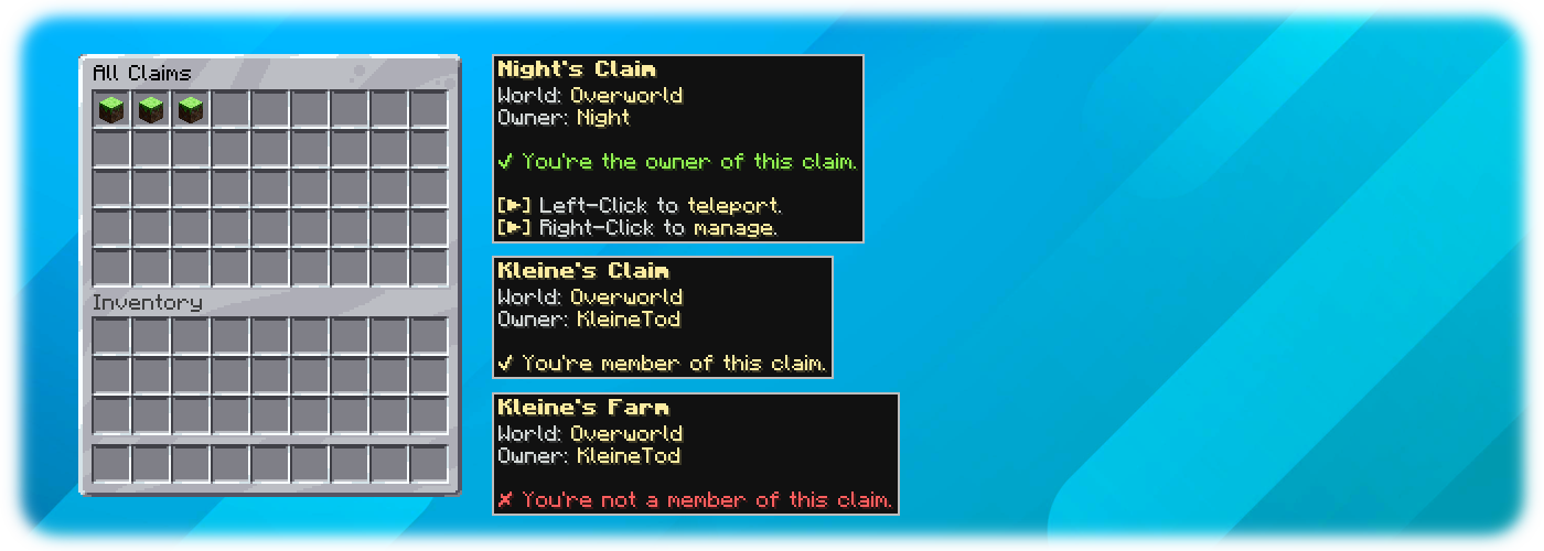 ExcellentClaims ⭐ Admin & Player Claims | SpigotMC - High Performance ...