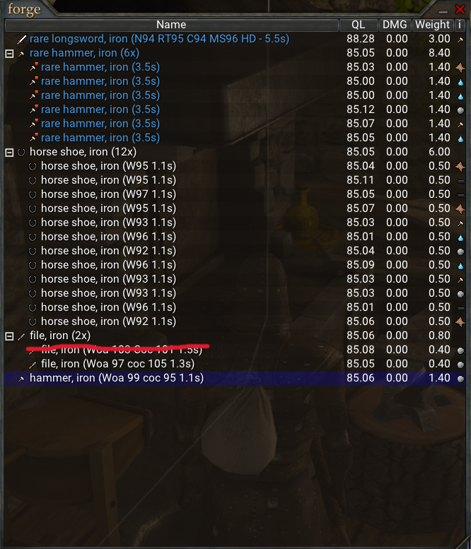 WTS Rare / enchanted blacksmithing items - Want To Sell (SFI) - Wurm ...
