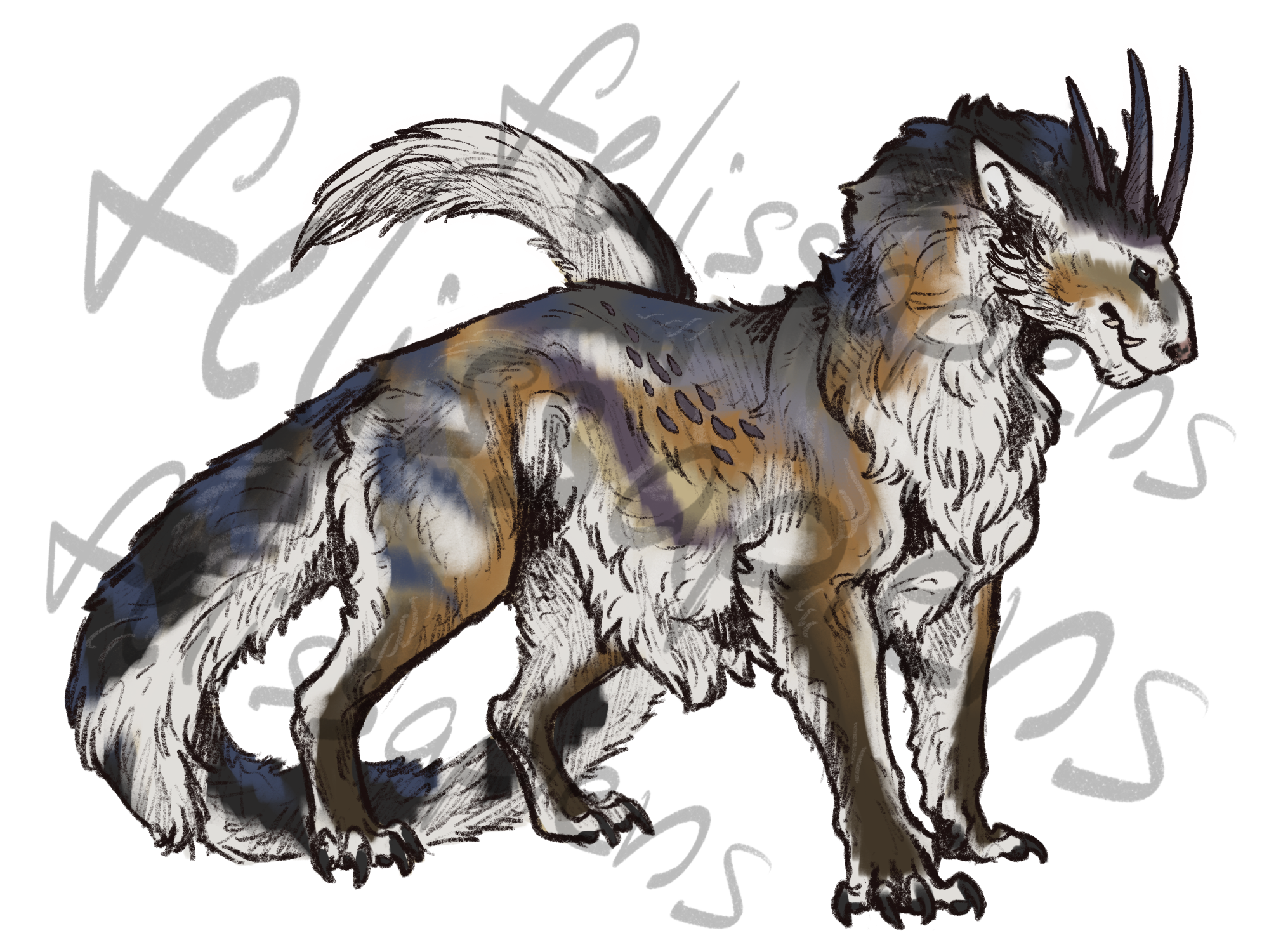 🐲 Felis' Fluffy Dragon YCHs based on your wolf! 🐺 |:| Wolvden