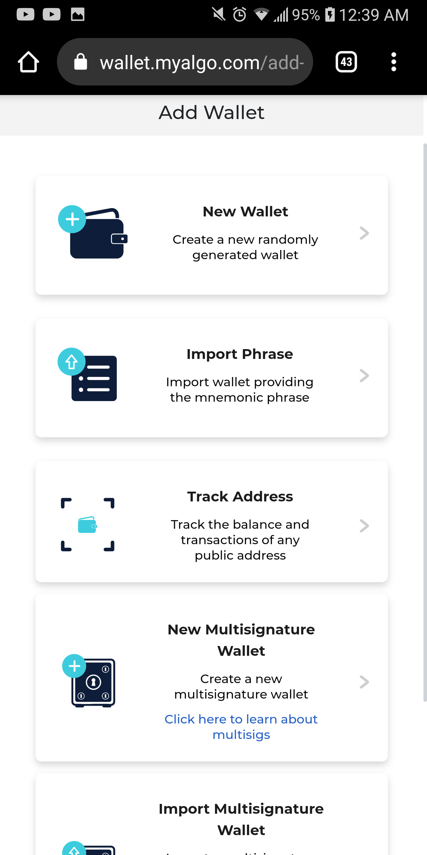 MyAlgo Wallet, Where did the login button go and APY is now 6.86% : r/AlgorandOfficial