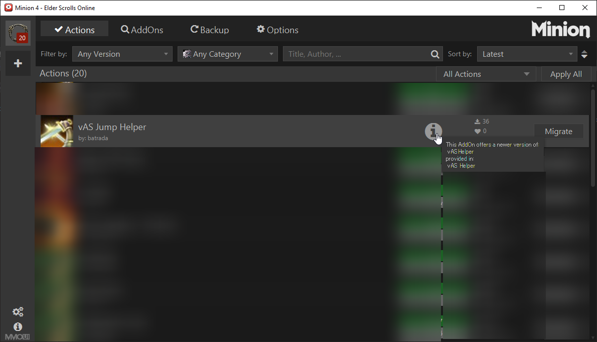 vAS Jump Helper : Combat Mods : Elder Scrolls Online AddOns