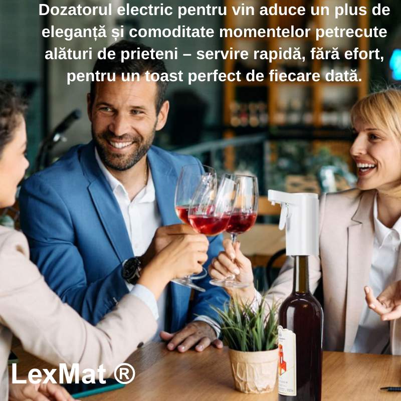 Dozator vin inteligent electric LexMat® cu ecran digital – aerator ...
