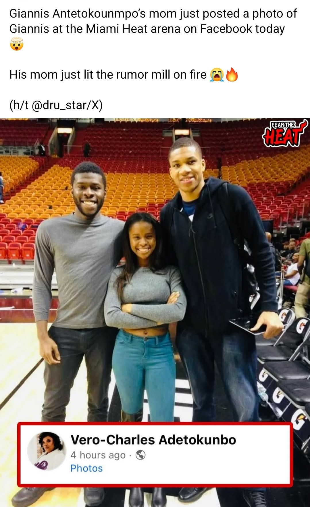 Giannis mom just leaked his next destination on her facebook today