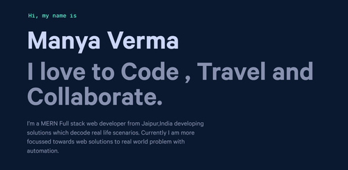Manyaverma (Manya Verma) · GitHub