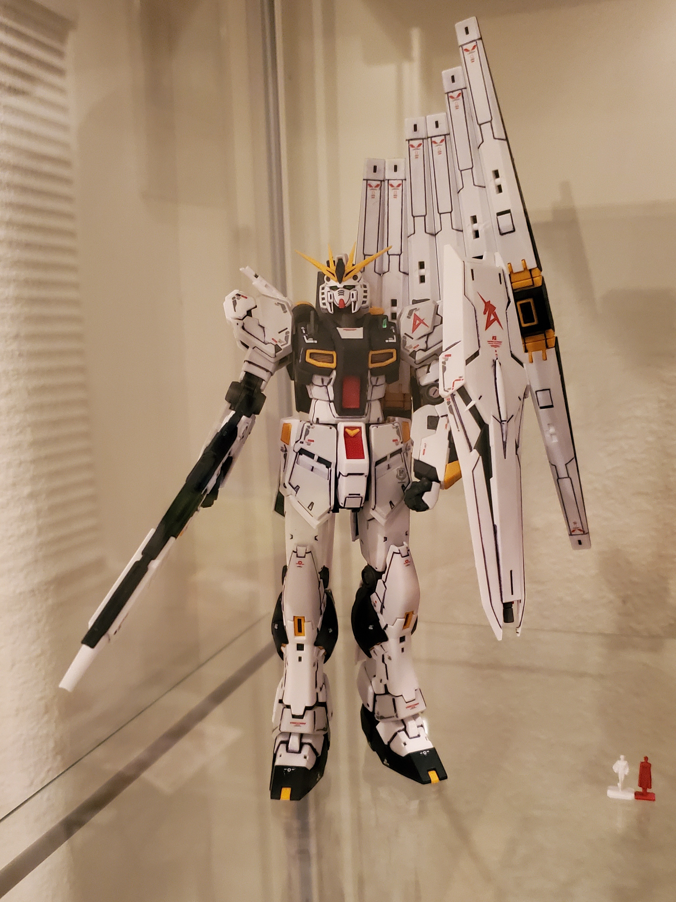 Third build ever. RG Nu Gundam. Tried my had at panel lining and ...