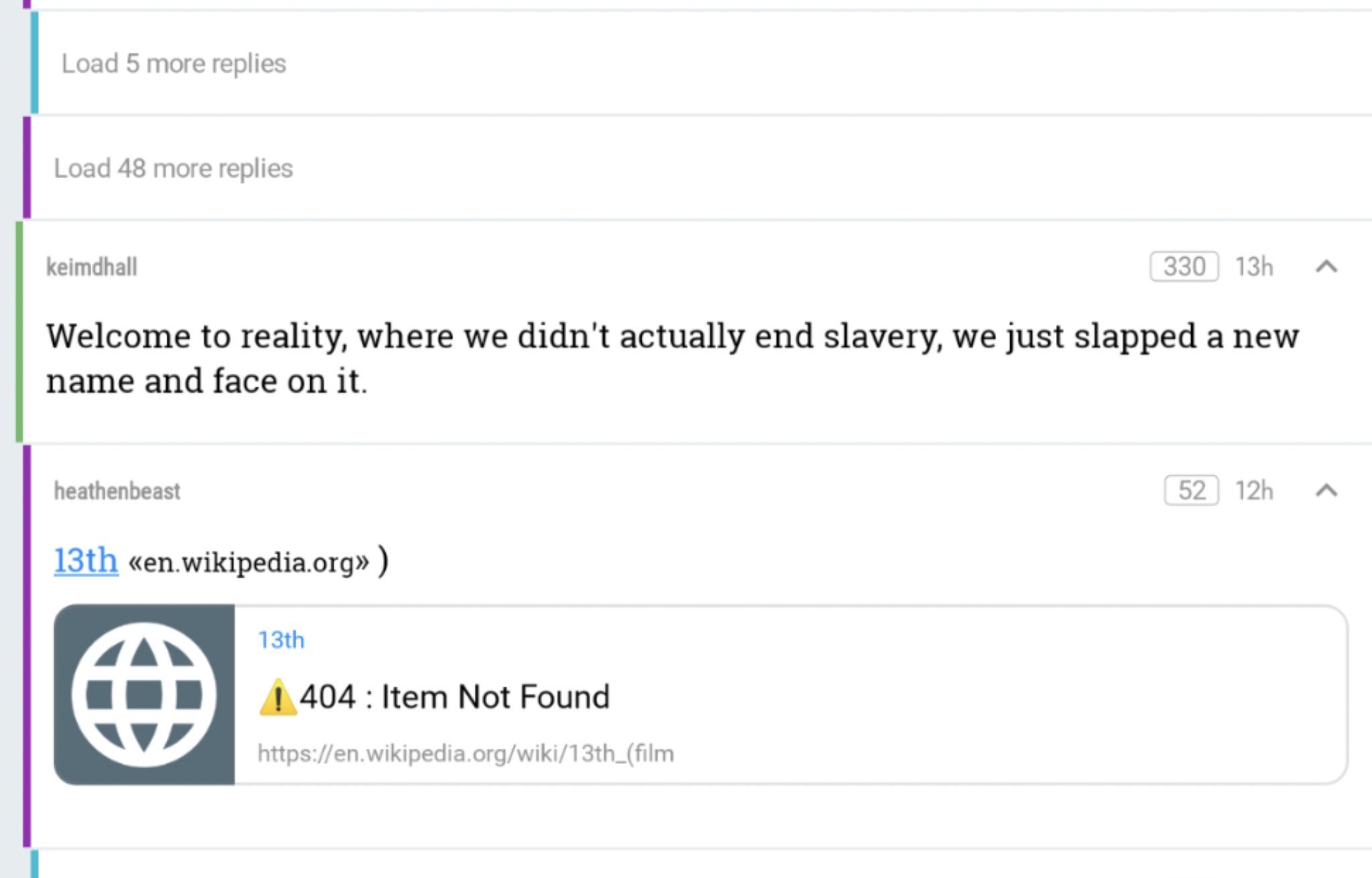 Some links report back a 404 - Something went wrong in the preview : r ...