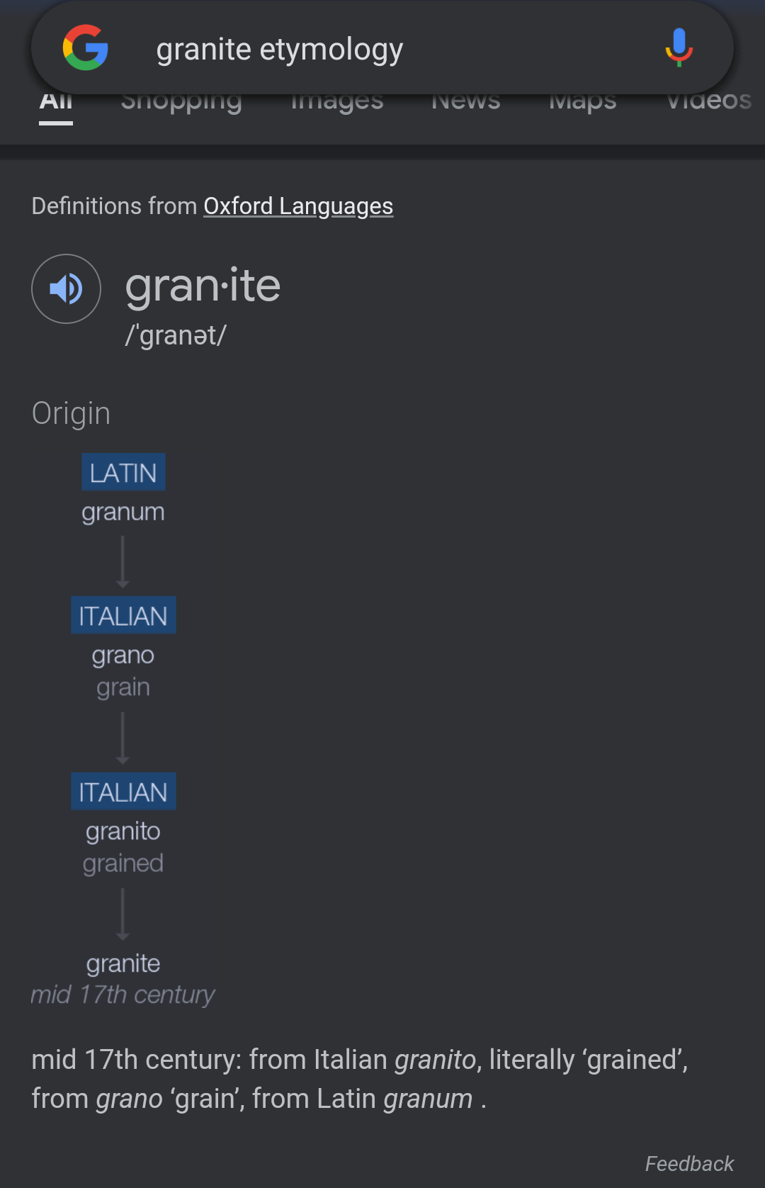 Pronounce "Granite" : r/NoStupidQuestions