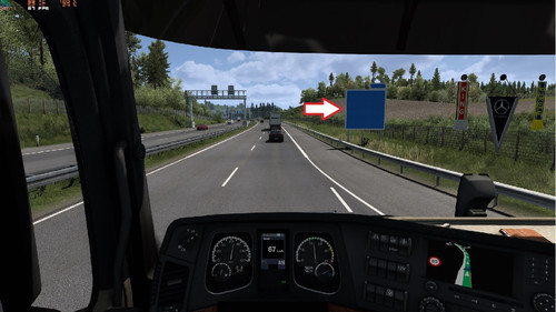 ETS2 v.1.45 "Road Sign Display Problem" - SCS Software