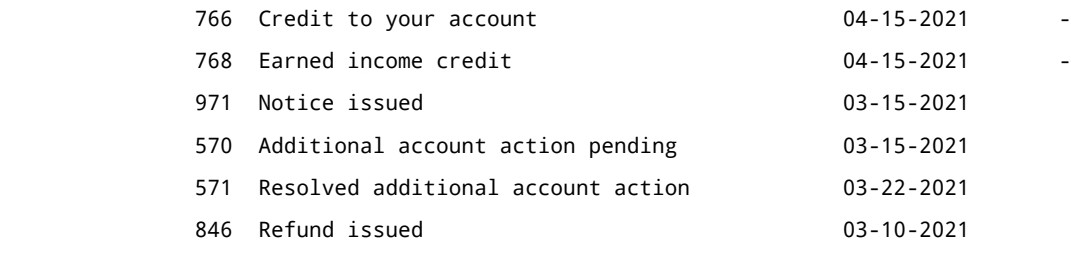 Finally an Update? 570 and 971 codes : r/IRS