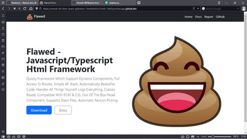 GitHub - ArnavK-09/flawed-docs: 📃 Flawed Framework Docs